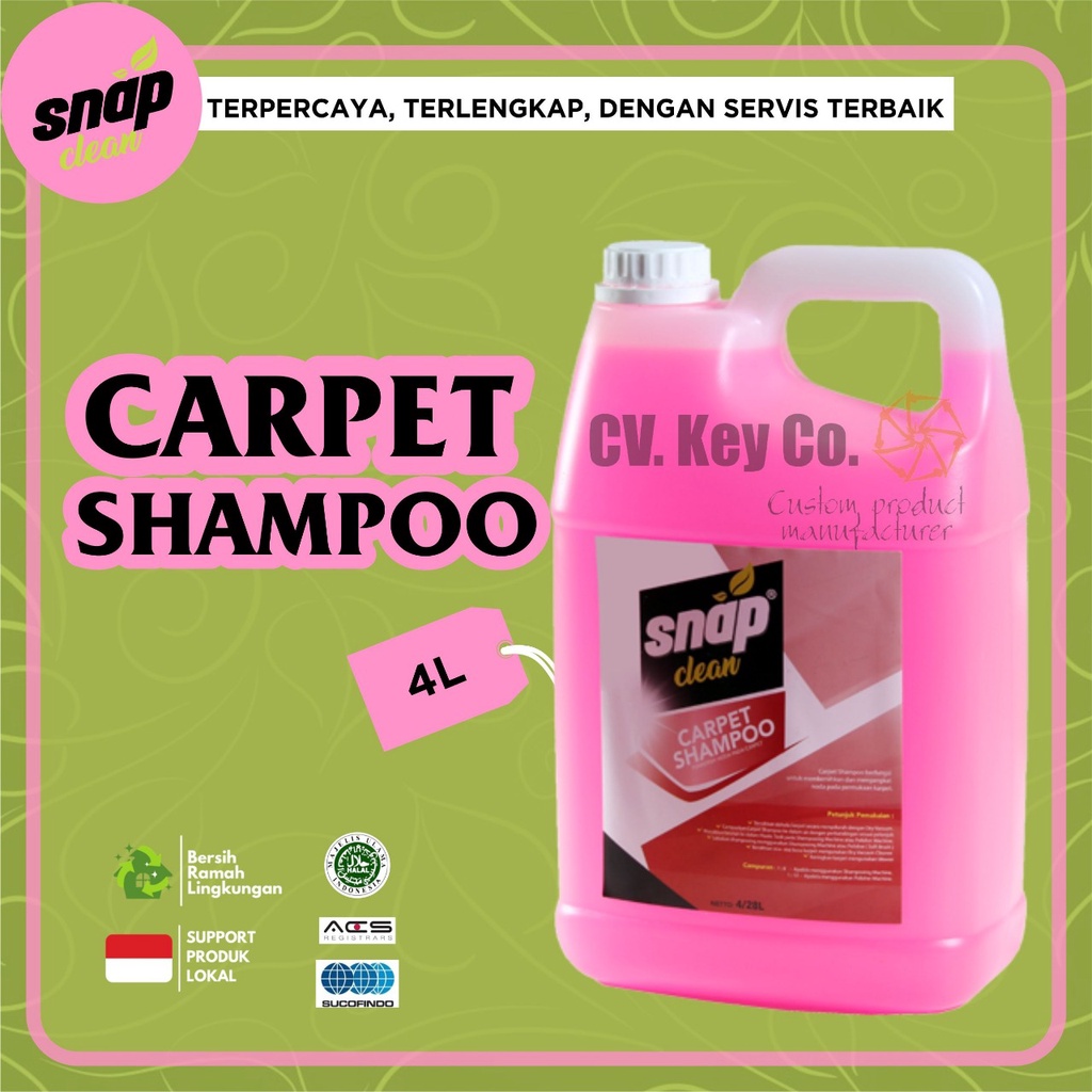Jual Karpet Shampo Carpet Shampoo Sabun Pembersih Karpet Snap Clean ...