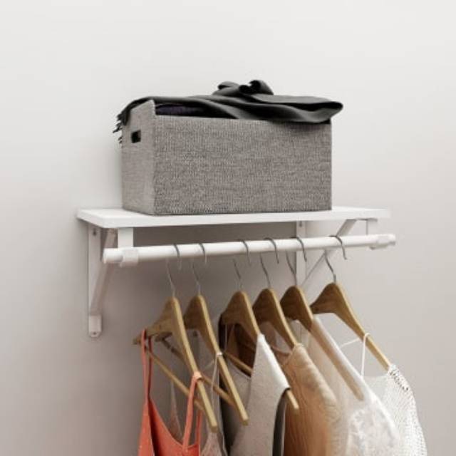 Jual AZKO Masterspace STORA CLOTHES RAIL Rak Dinding Rak Gantung Dengan ...