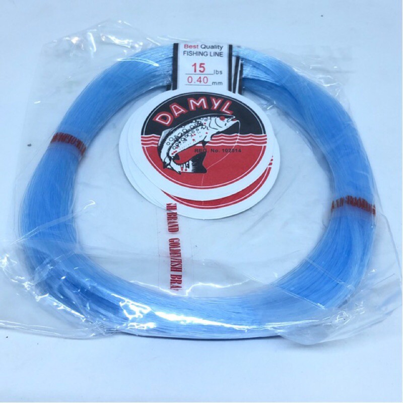 Jual Senar Damyl Damil Biru Hijau 15lb, Diameter 0.40mm 300M Nylon ...