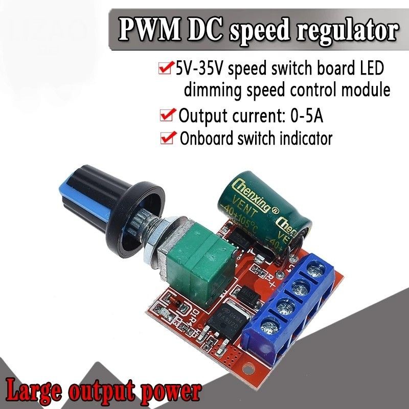 Jual PWM 90W 5A DC 4.5-35V Motor Speed Dimmer Controller Lampu LED Dimer Modul Adjustable Speed ...
