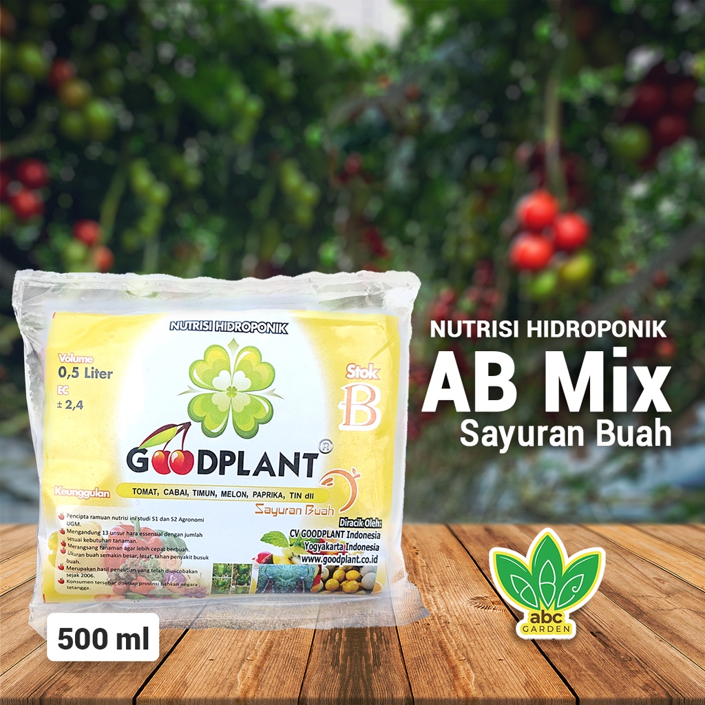 Jual [500ml] AB Mix GoodPlant 1300 PPM - Nutrisi Hidroponik Sayuran ...