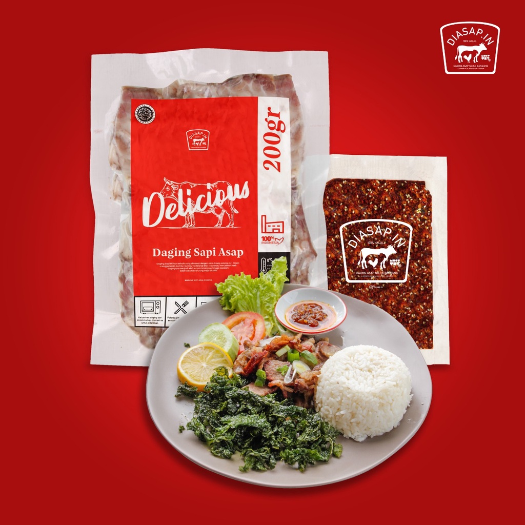 Jual SEI SAPI FROZEN 200gr / Daging Asap Sapi DIASAPIN Bandung + 1 ...