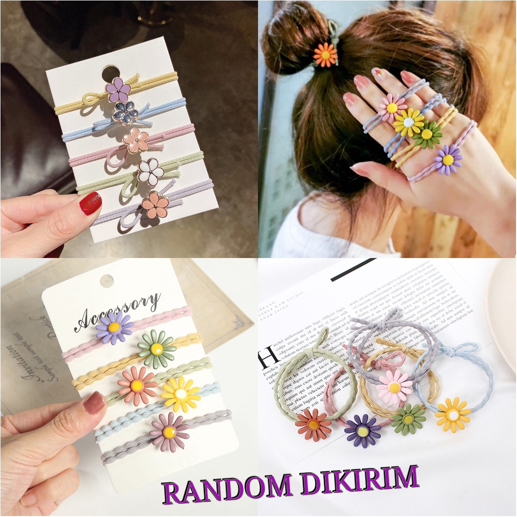 Jual Bunga - ikat karet rambut bentuk flower | Shopee Indonesia