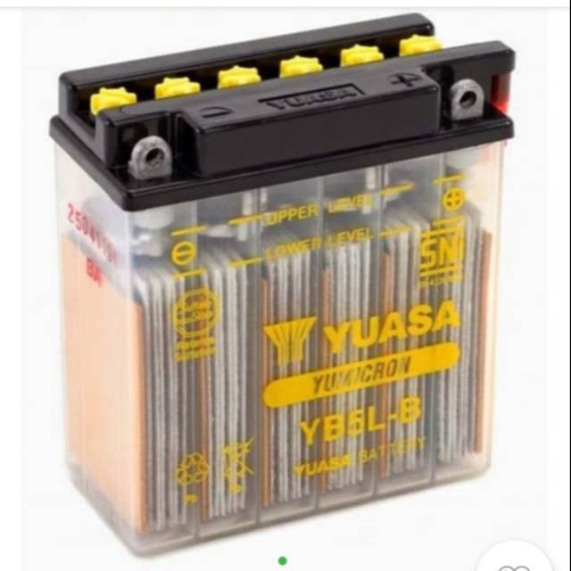 Jual AKI MOTOR AKI / ACCU BASAH YUASA YB5L-B YB5LB 12v 5Ah | Shopee Indonesia