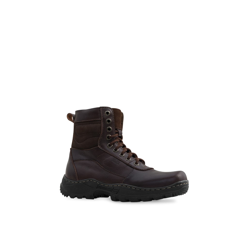 Jual Borsa Sepatu Lace Up Boots kulit pria Cruiser 'Greaves' (Maroon ...