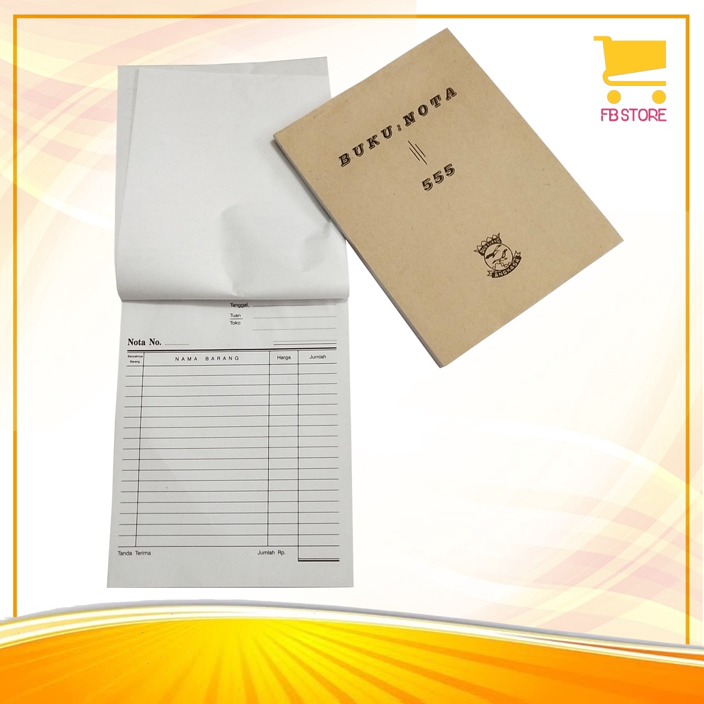 Jual Buku Nota 2 Ply 555 Besar (Pakai Karbon) Ukuran 16 x 21cm 50 Set ...