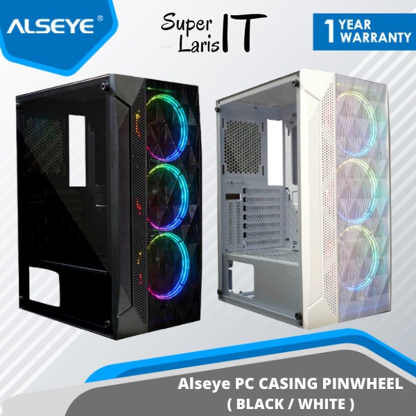 Jual Casing Alseye PINWHEEL ATX M-ATX ITX no Fan PSU PC Case Komputer ...