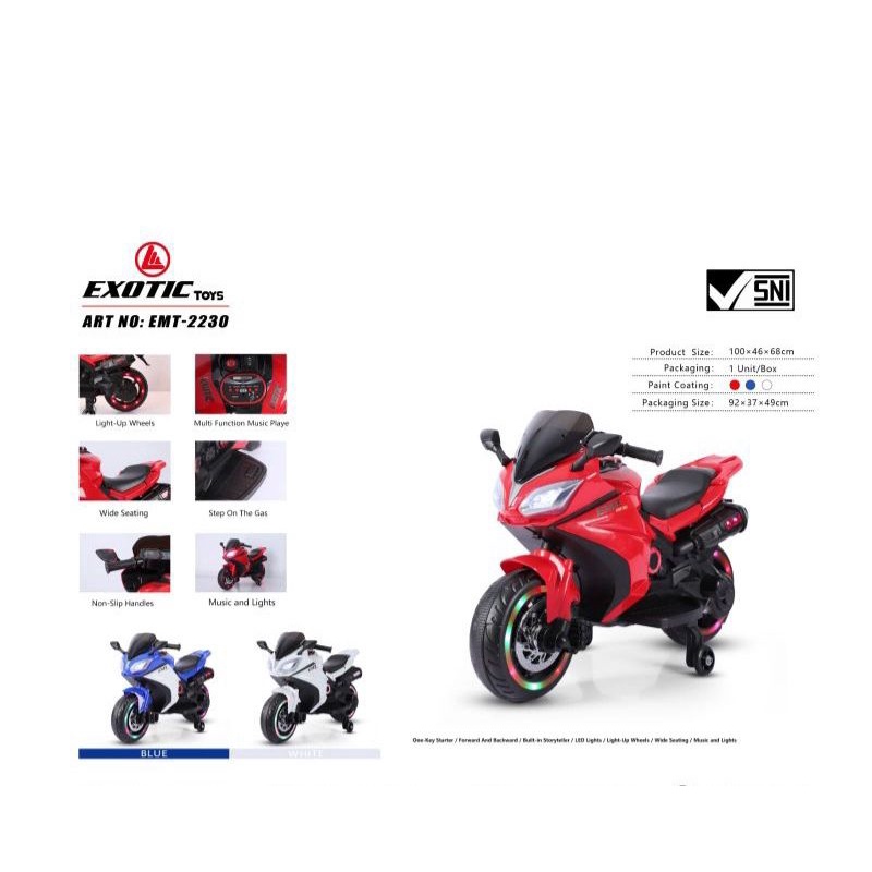 Jual MOTORAN AKI GP ANAK EXOTIC EMT-2230 BY PACIFIC | Shopee Indonesia