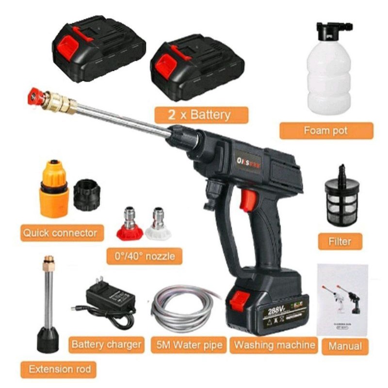 Jual Mesin cuci Mobil Lithium Nirkabel DX | Shopee Indonesia