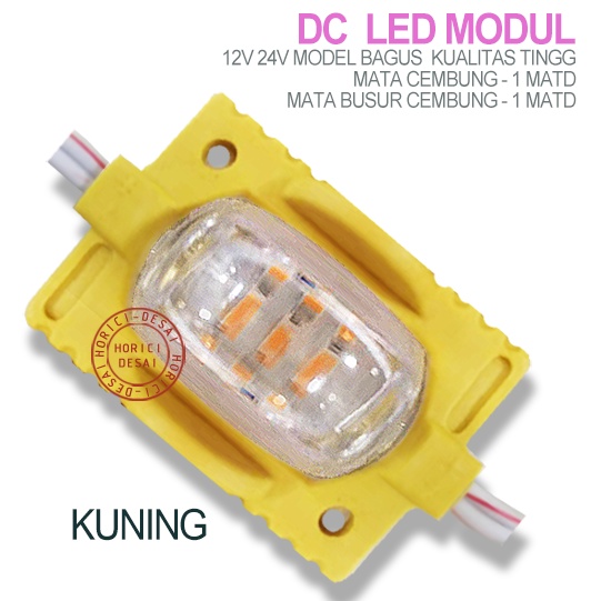 Jual ASLI DC LAMPU LED STRIP MODUL 3W 12V IP67 WATERPROOF LED MATA BUSUR DAN MATA CEMBUNG ...