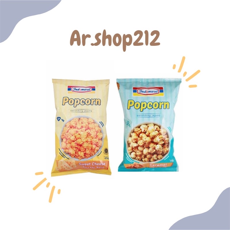 Jual Popcorn indomaret Caramel 75gr Keju 65gr | Shopee Indonesia