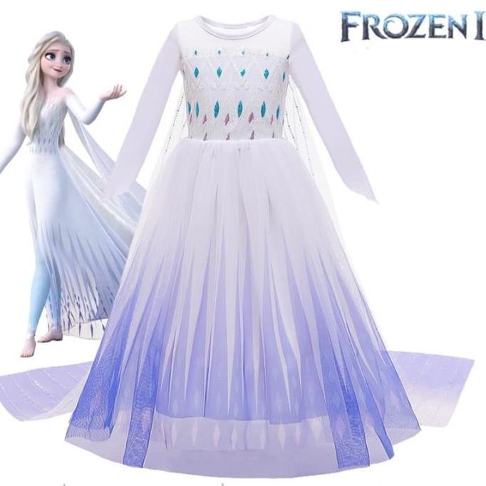 Jual Kostum Frozen 2 Elsa Baju Dress Pesta Anak Princess Disney Elsa ...