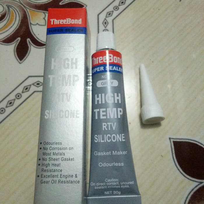Jual Lem Threebond Abu - Merah RTV Silicone Super Sealant Grey High ...