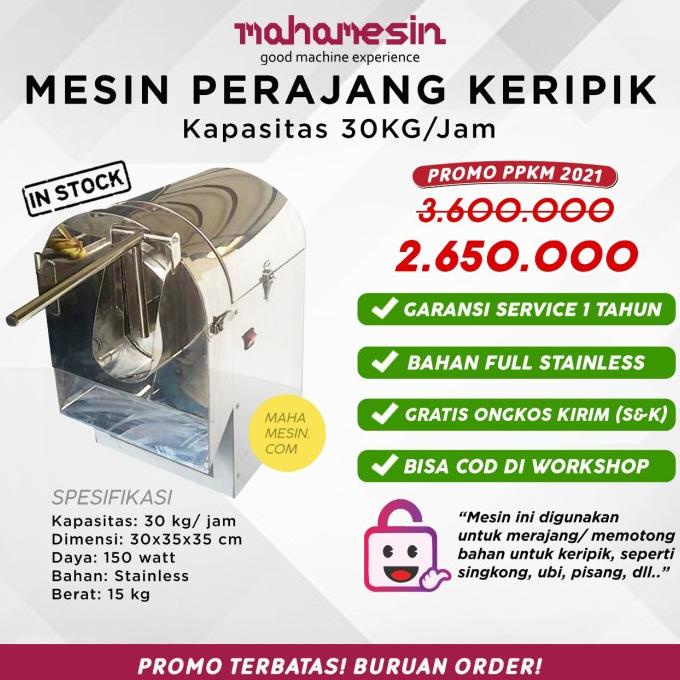 Jual Mesin Pengiris Keripik Singkong, Kentang, Buah-buahan, dll ...