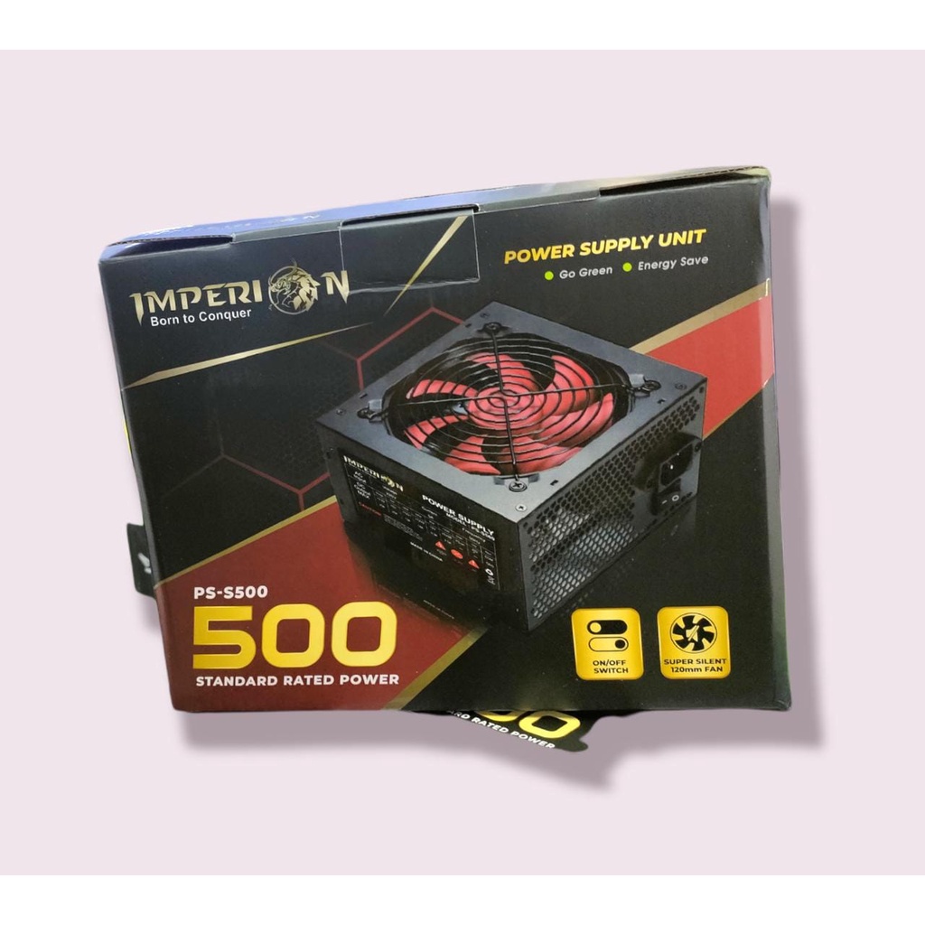 Jual POWER SUPPLY GAMING IMPERION 500W / PSU PC KOMPUTER 500 WATT ...