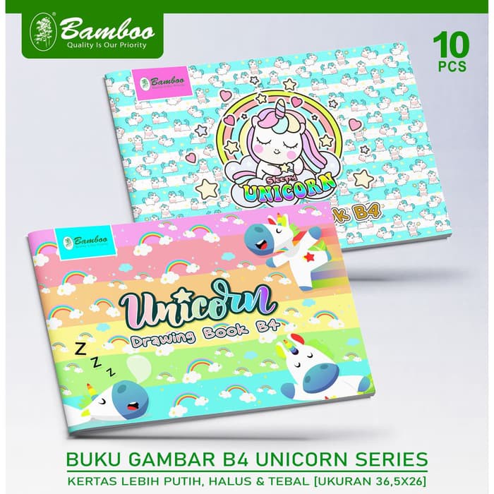 Jual BUKU GAMBAR B4 ANAK DRAWING BOOK ISI 8 LEMBAR UNICORN ROBOT ...