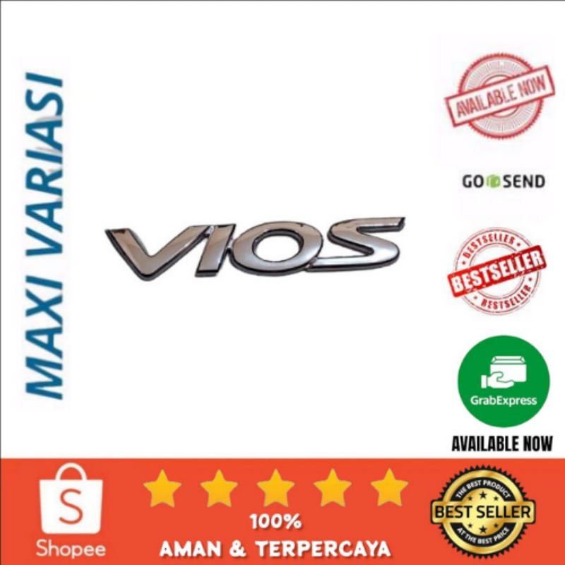 Jual Emblem Logo Tulisan Vios Chrome | Shopee Indonesia