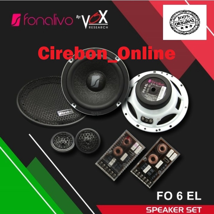Jual Speaker Set Fonalivo by Vox Research FO 6 EL 2 Way Component Set ...