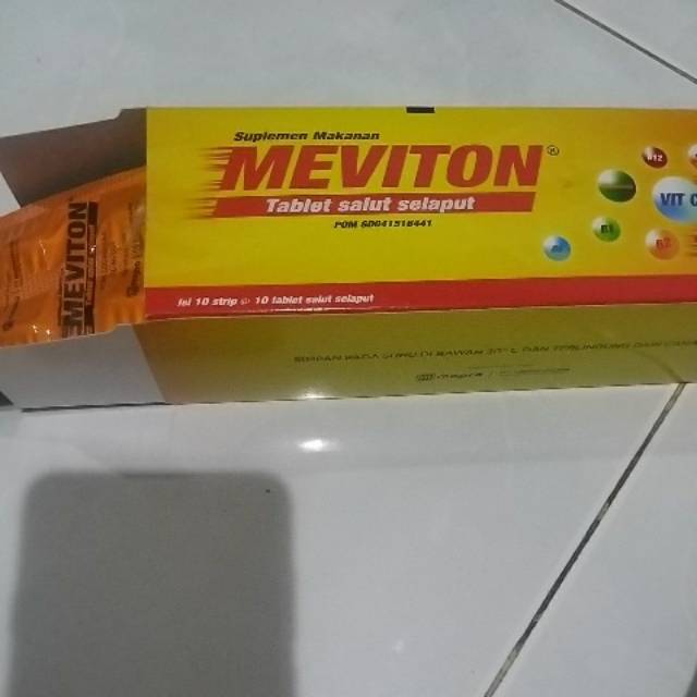 Jual Meviton/ vitamin c/vit c per strip isi 10 tab | Shopee Indonesia