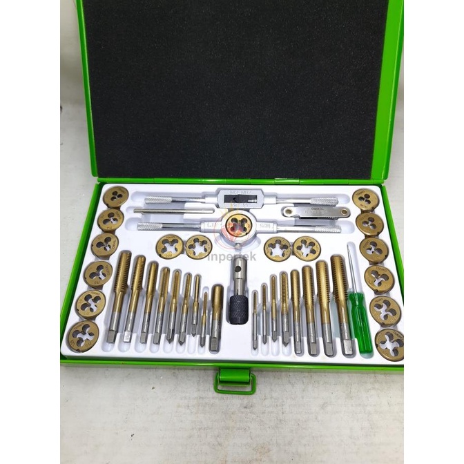 Jual TEKIRO TAP AND DIES SET 40PCS - Hand Tap Tekiro Snei Set Dies ...