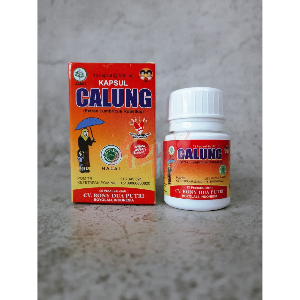 Jual Calung Kapsul (Obat Cacing/Ekstrak Lumbricus Rubellus/Obat Tipes ...