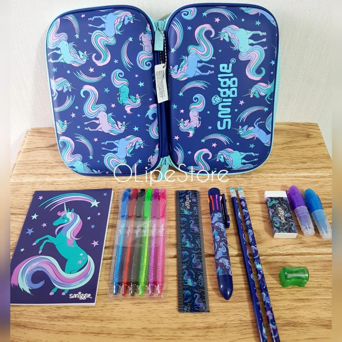Jual SMIGGLE- Good Vibes Hardtop Stationery Kit Tempat Pensil Set ...