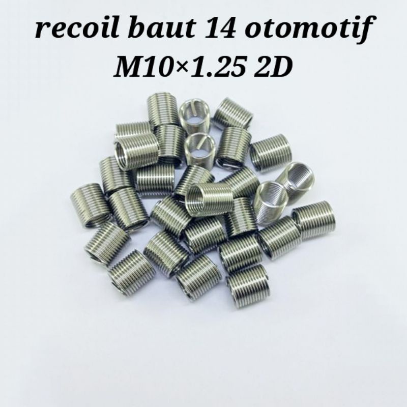 Jual recoil.helicoil.verbos drat baut kunci 14 otomotif. M10×1.25 2D material per stainles ...