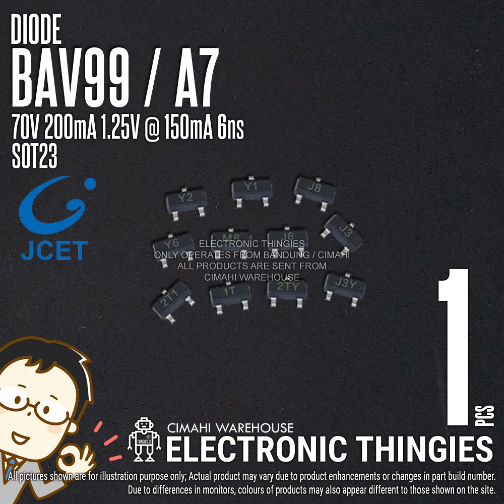 Jual BAV99 A7 SOT23 JCET A7 DIODE DIODA | Shopee Indonesia