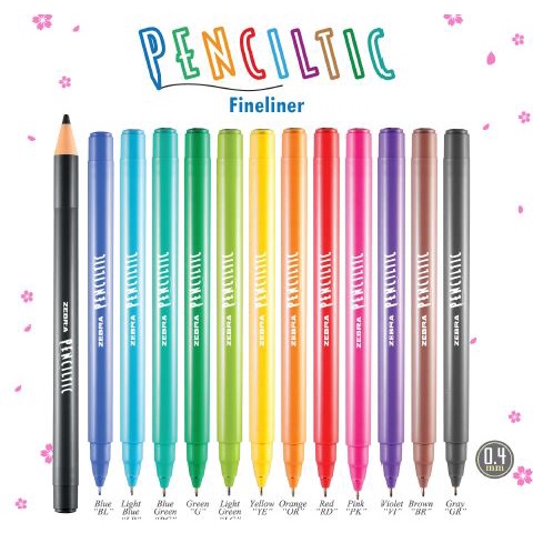 Jual STATIONERY HAUL- Penciltic Fineliner Pen/Pulpen/Bulpen 0.4mm ...