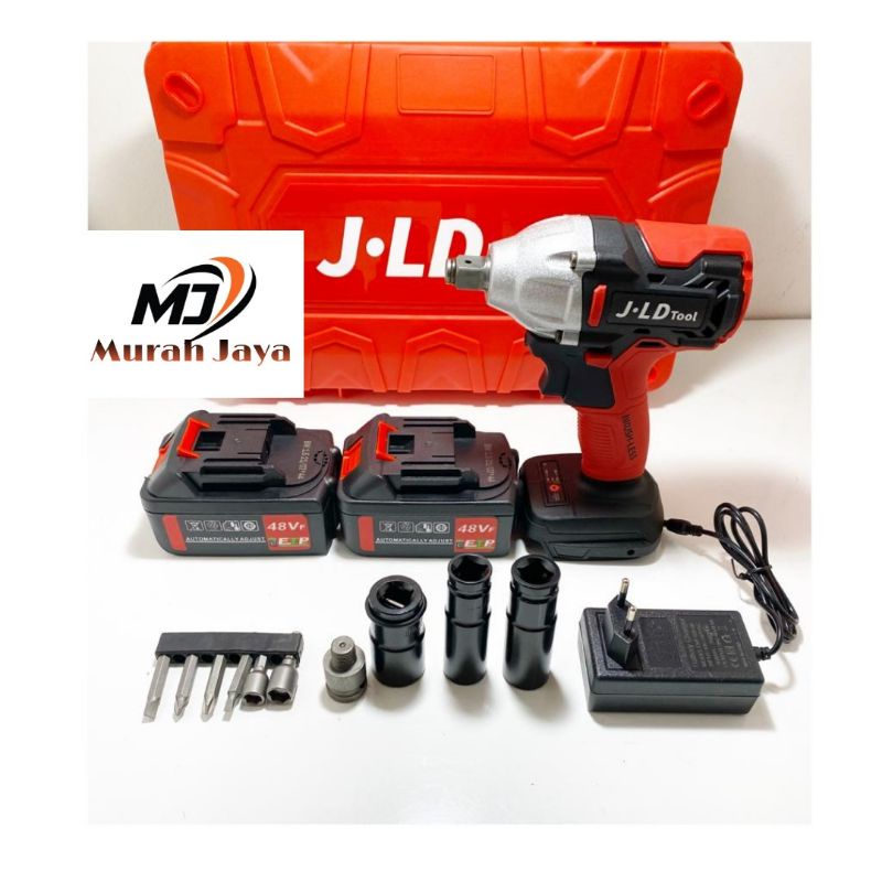 Jual MESIN IMPACK WRENCH JLD/BOR IMPACT JLD PEMBUKAAN BAUT 2 BATERAI ...