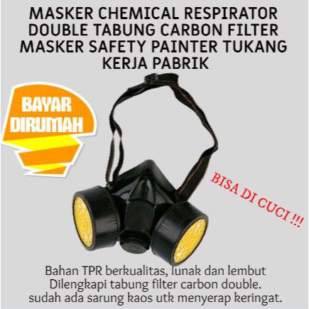 Jual [NR] [BAYAR DITEMPAT]Masker Respirator Cat Alat Tukang ,Pekerja ...