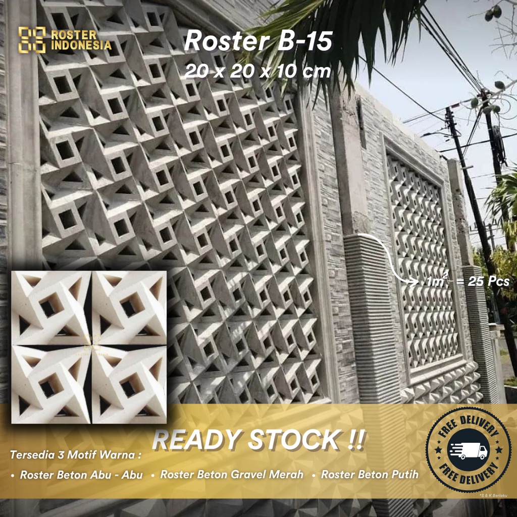 Jual roster beton minimalis, loster beton minimalis, lubang angin rumah ...