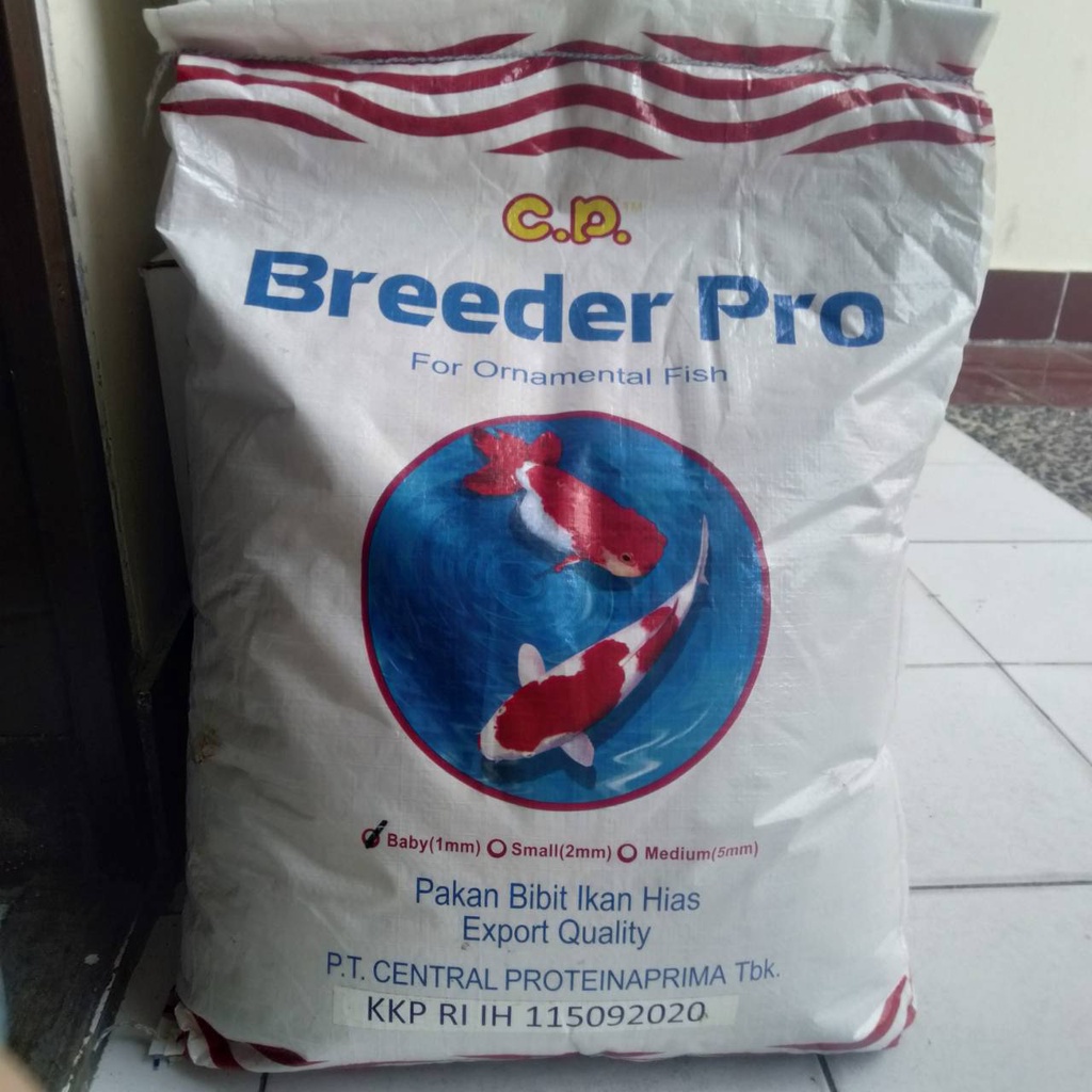 Jual Breeder Pro Fish Food Netto 10 Kg Size Baby Pelet ikan 1 mm ...