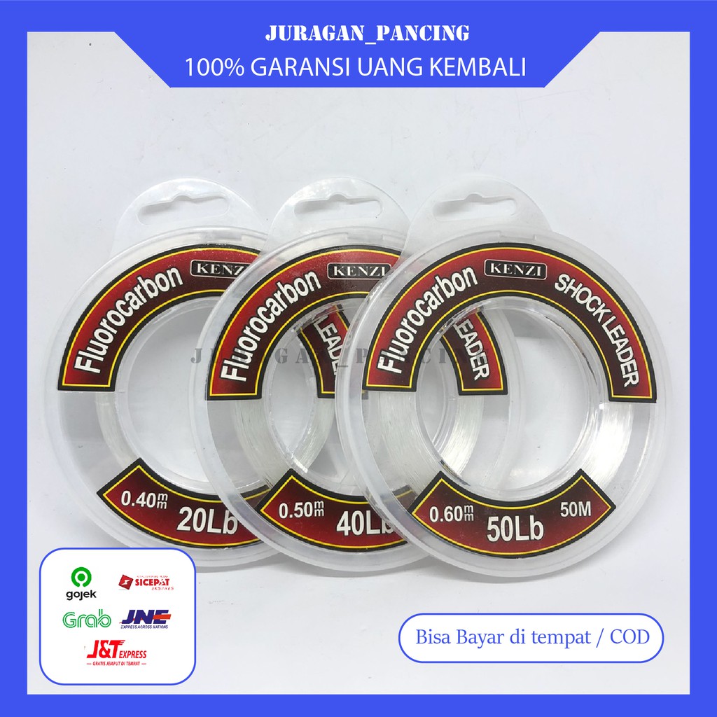 Jual SENAR LEADER KENZI|SENAR FLUOROCARBON 100 PERSEN|TERSEDIA DALAM BEBERAPA UKURAN LBS ...