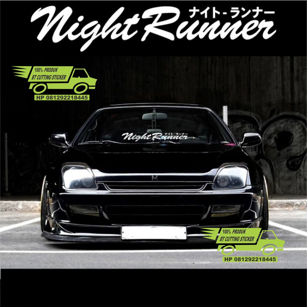 Jual Stiker Cutting Bahan Oracal kaca mobil model NIGHT RUNNER sticker ...