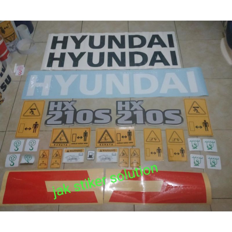 Jual Stiker Excavator Hyundai HX 210 Sticker Alat Berat | Shopee Indonesia