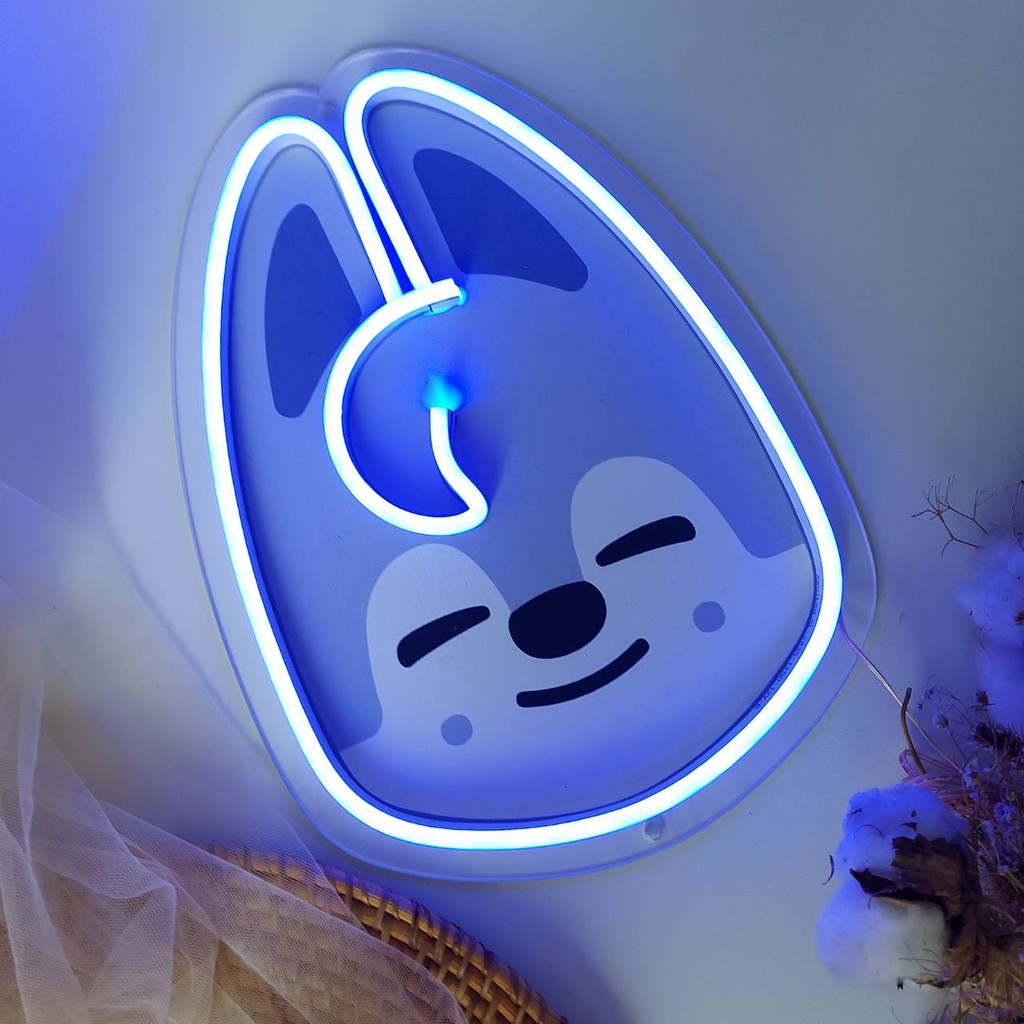 Jual NEON LED PRINTING STRAY KIDS / NEON SKZ ZOO / SKZ ZOO / NEON STRAY ...