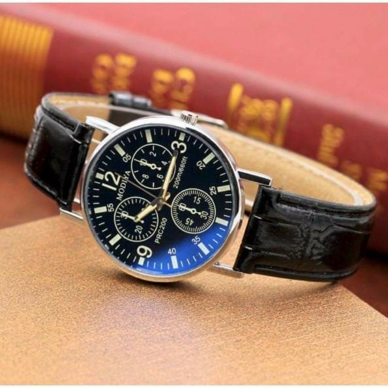 Jual Modiya Jam Tangan Pria wanita Korea Fashion Casual Business Quartz ...