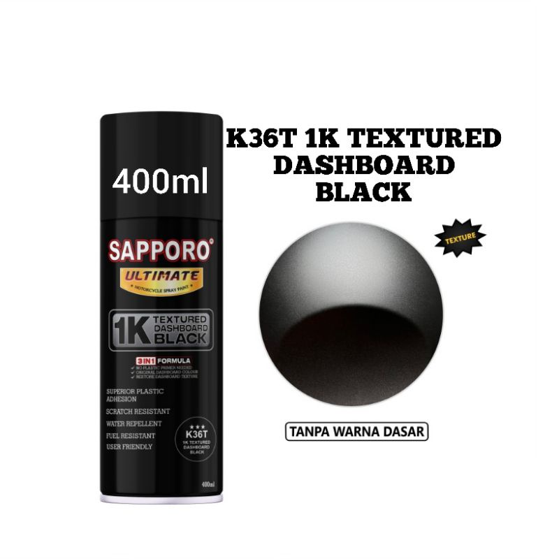 Jual Sapporo Ultimate K36T 1K Textured Dashboard Black/cat dashboard/cat semprot | Shopee Indonesia