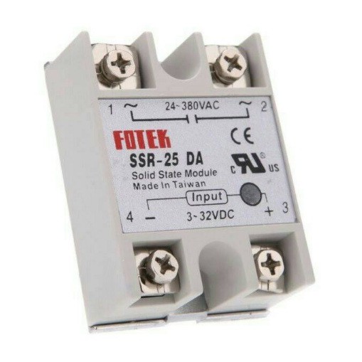 Jual SOLID STATE RELAY SSR-25DA 25A/250V 3-32VDC/24-380VAC | Shopee ...