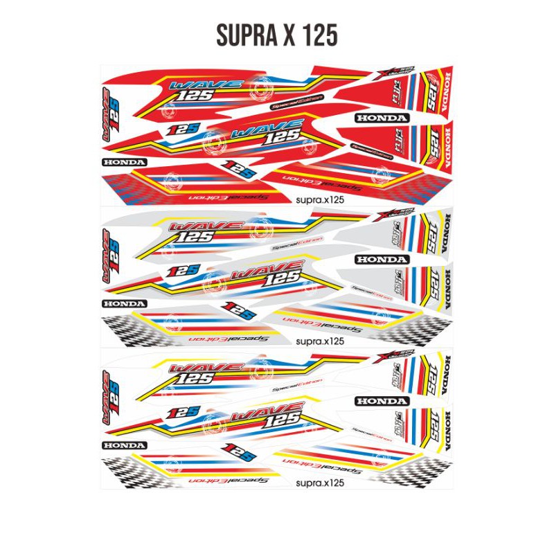 Jual STRIPING LIS BODY MOTOR HONDA SUPRA X125/SUPRA X 125 GRAVIS ...