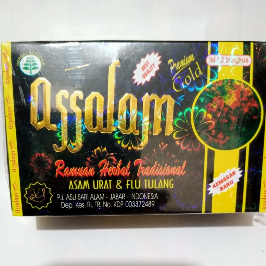 Jual Assalam Gold Premium Obat Herbal Asam Urat Dan Flu Tulang Hajar ...