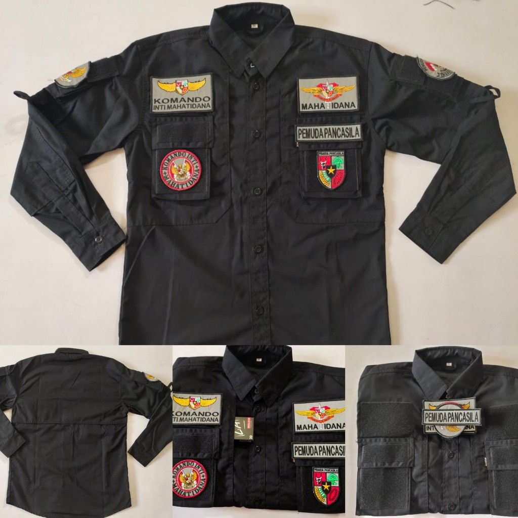 Jual PDH/KEMEJA PEMUDA PANCASILA FULL HITAM 511/TECTICAL KOTI SCOTLET ...