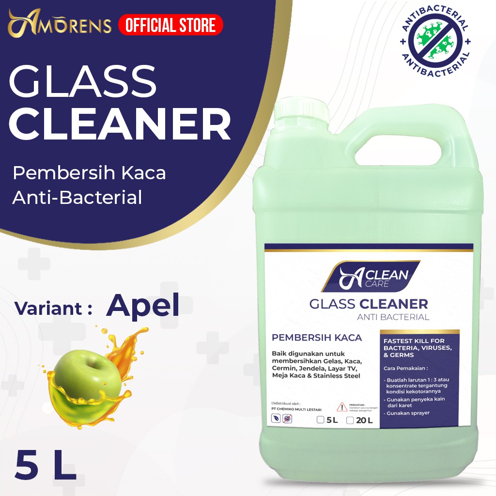 Jual Pembersih Kaca / GLASS CLEANER A Clean Care 5 Liter KONSENTRAT ...