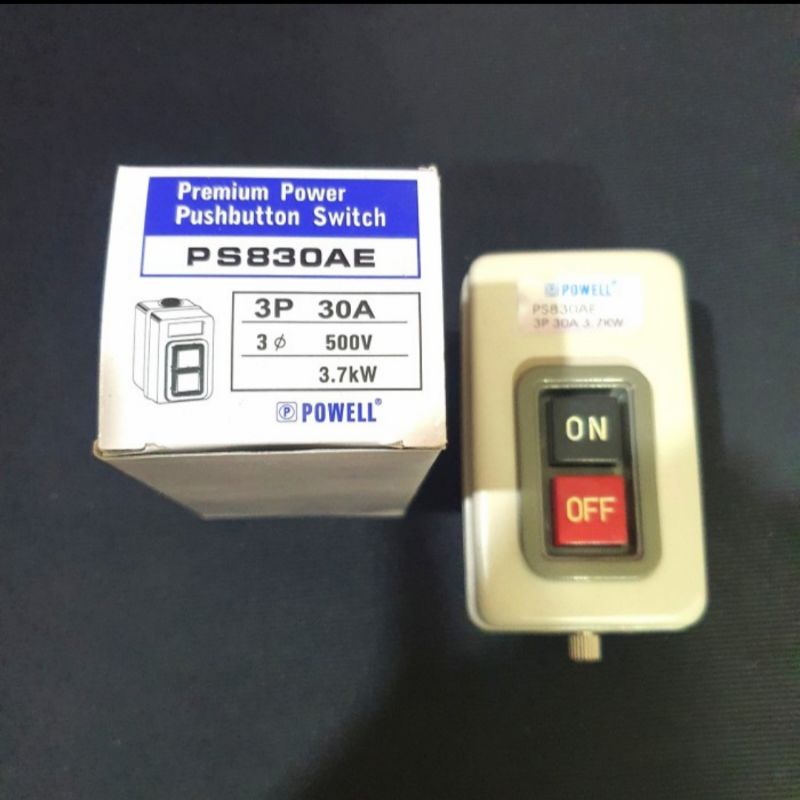 Jual Power Push Button ON OFF 15A atau 30A Body Besi | Shopee Indonesia