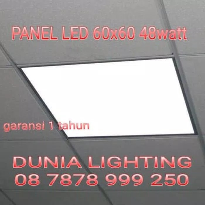 Jual LAMPU PANEL LED 60x60 48watt 6500K / DOWNLIGHT 60 X 60 TEBAL ...