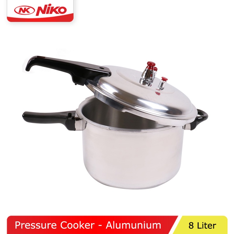 Jual Panci Presto NIKO NK-5L / 8L Pressure Coocker Alumunium panci presto anti karat | Shopee ...
