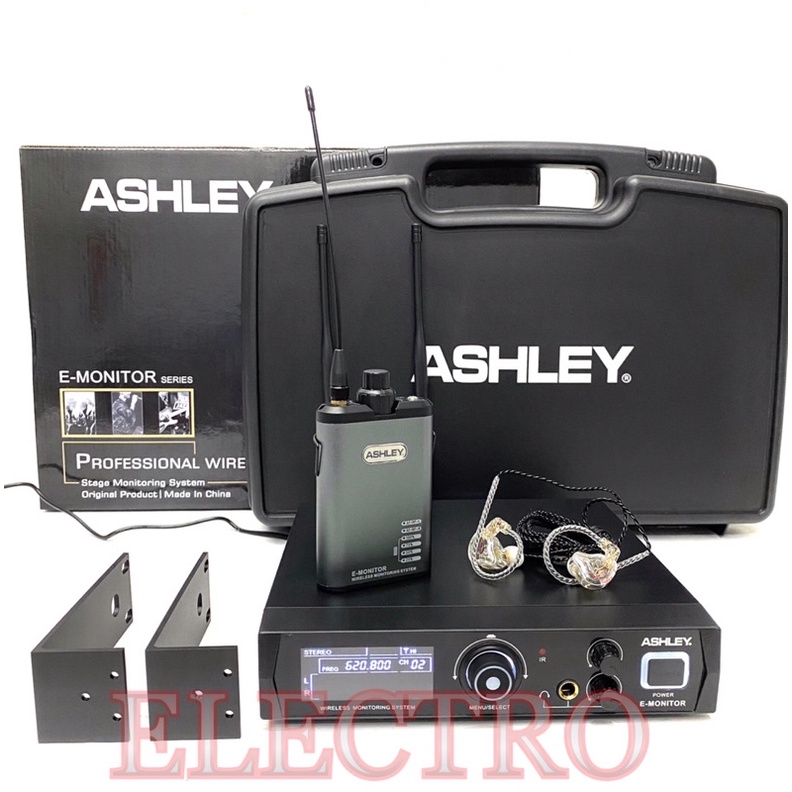 Jual ESHOP- ear monitor wireless ashley E MONITOR original | Shopee ...