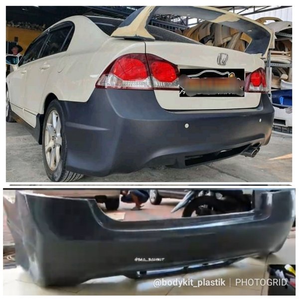 Jual bodykit bumper belakang honda civic fd type r - DUraflex Materials SL 14 bahan duraflex ...