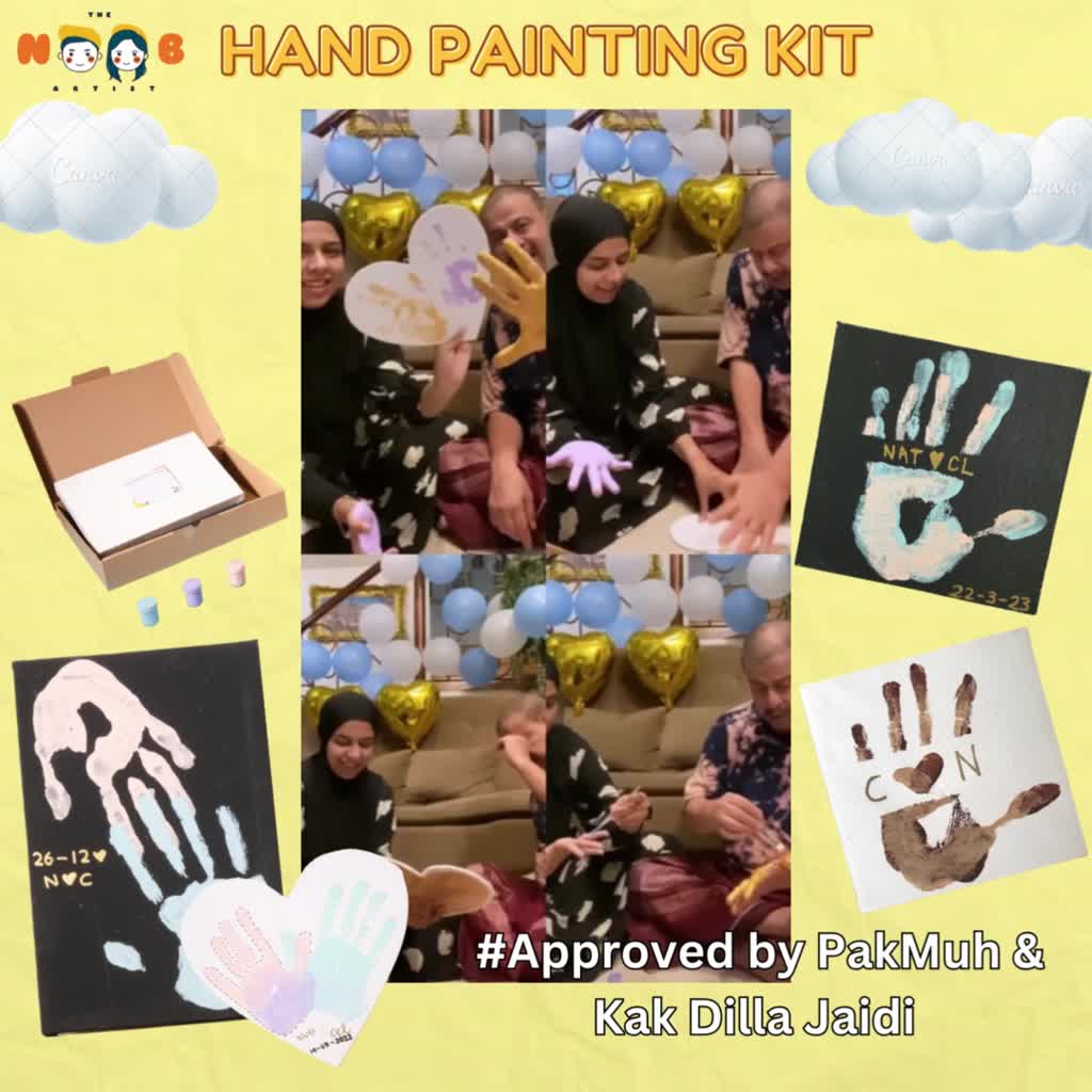 Jual Hand Painting Kit Canvas By The Noob Artist | Kanvas Cap Tangan ...